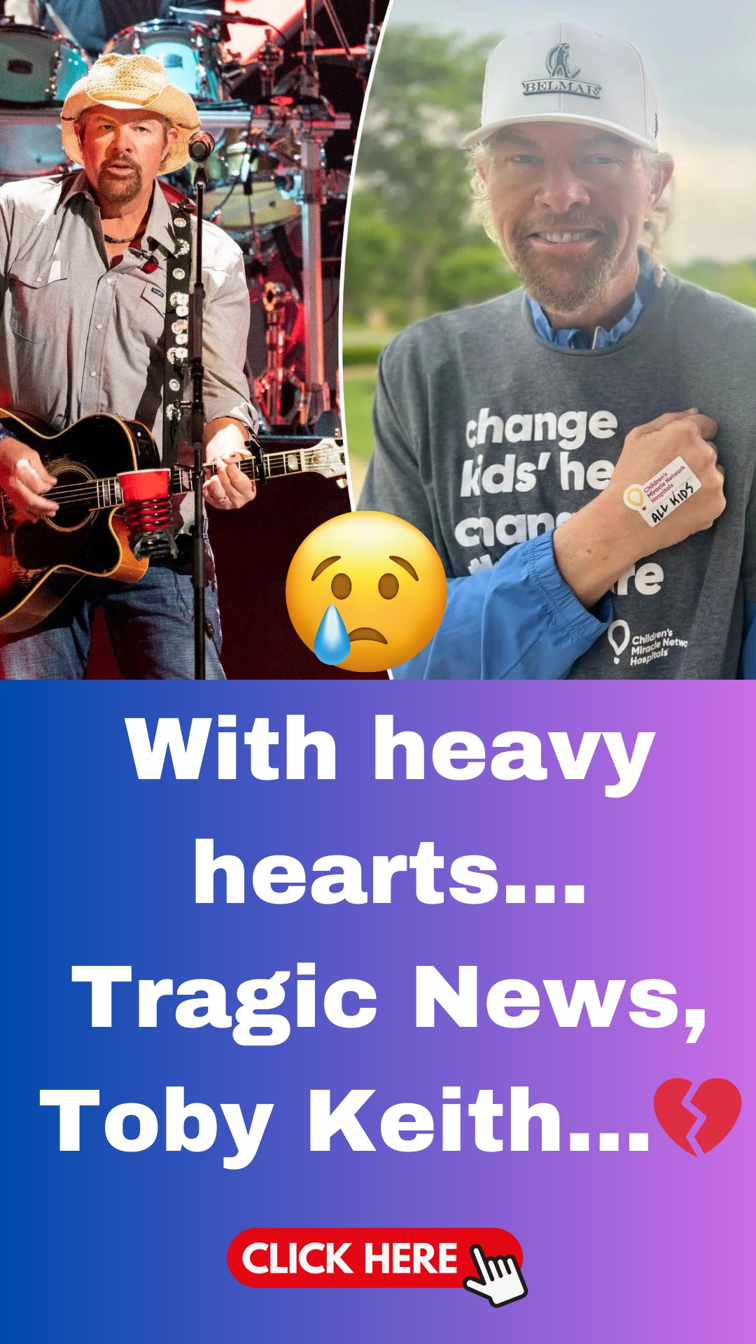 Toby Keith Says His “Ailment” is Devastating