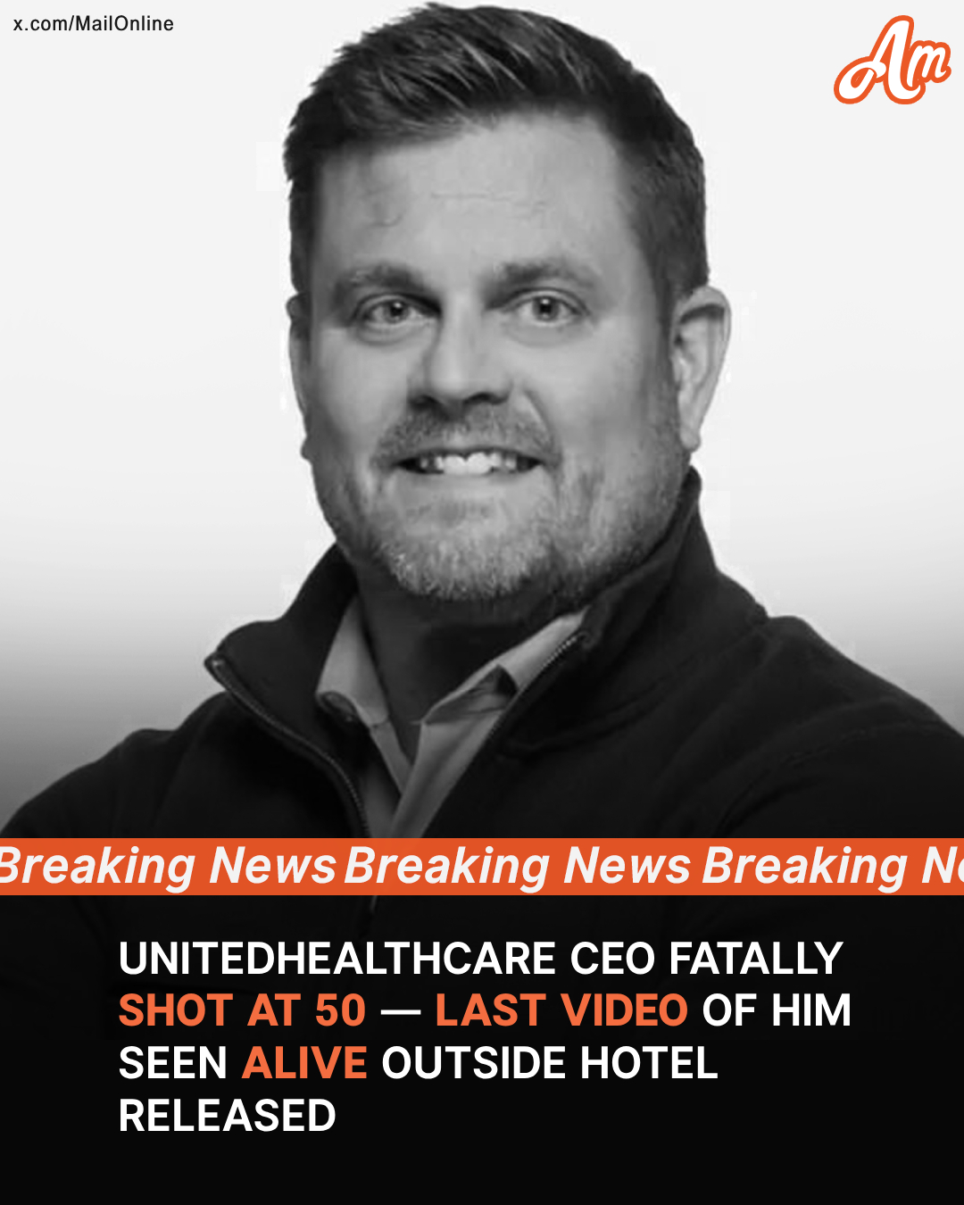 UnitedHealthcare CEO, Brian Thompson, Fatally Shot at 50 — Video of Him ...