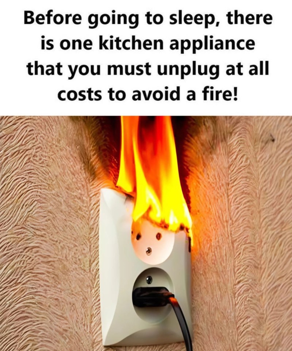 The Kitchen Appliance You Should Always Unplug at Night to Prevent ...