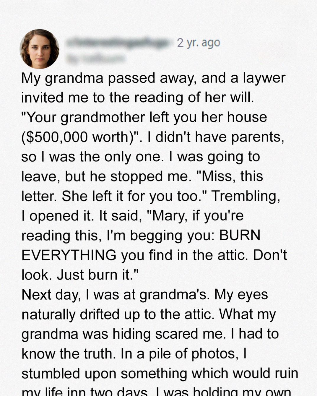 I Ignored My Inheritance Letter’s Warning — What I Found in the Attic ...