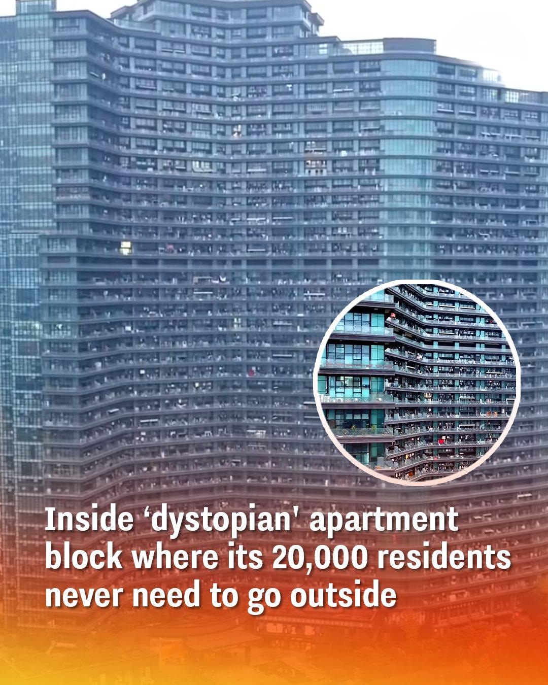 Inside the Mega Apartment Block Where 20,000 People Practically Live in ...